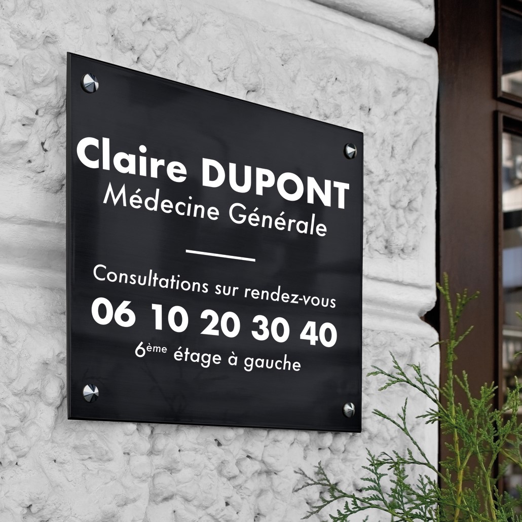 Plaque gravée | Imprimerie Cazaux